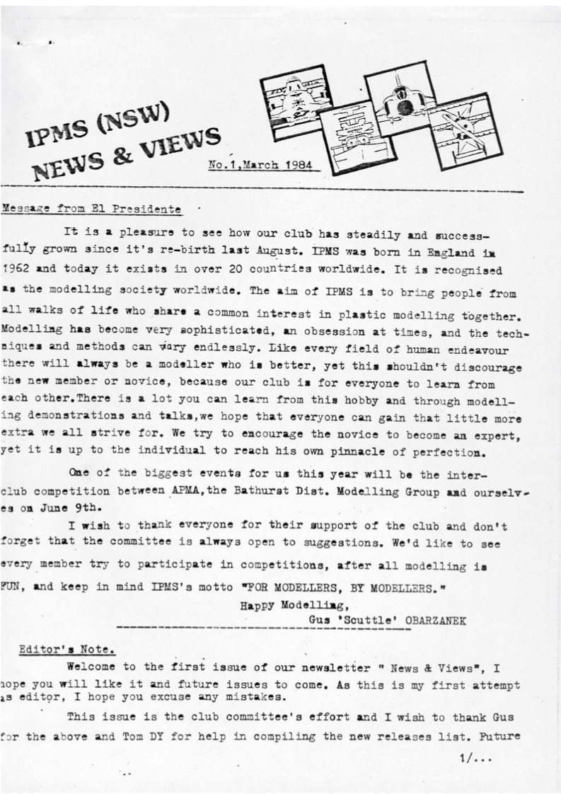 IPMS NSW Magazine - In Miniature